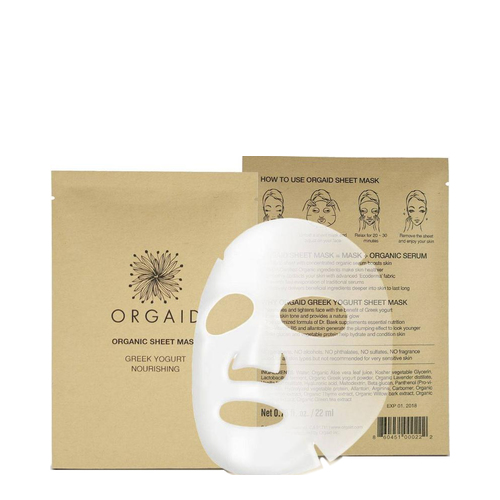 Greek Yogurt and Nourishing Organic Sheet Mask | Box | Orgaid | eSkinStore